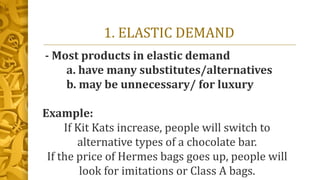 Price elasticity of demand (ped) | PPTX