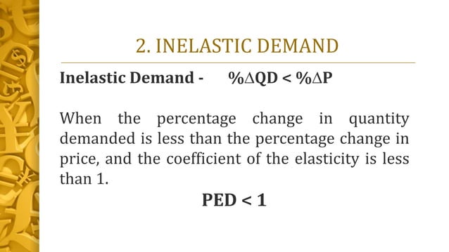 Price elasticity of demand (ped) | PPTX | Business | Business and Finance