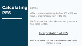 Price Elasticity Of Supply - PES | PDF