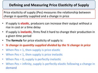 Price elasticity supply | PPT
