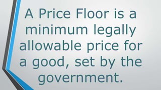 Price floors IB Economics | PPTX