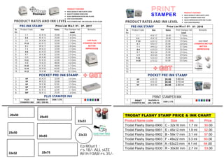 PRE INK STAMPS By Ezee Print India | PPT
