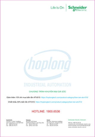 ATV310 , ATV610 , Bảng giá Easyline Schneider Hoplongtech | PDF