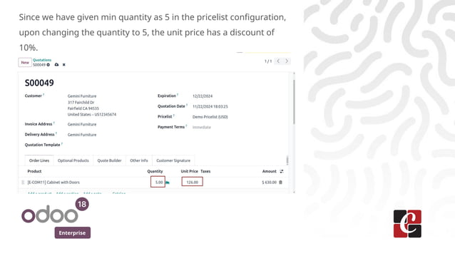 Pricelist Revamp & Print Formats in Odoo 18 | PPTX