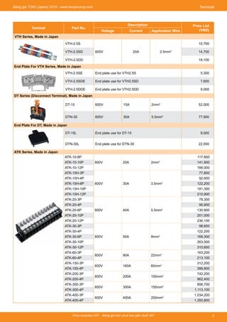Togi Price list 2015 - Hao Phuong company | PDF