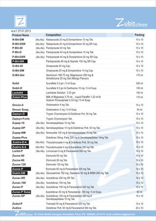 Pricelist Zubit Life Care - PCD Pharma Company | PCD Pharma Franchise ...