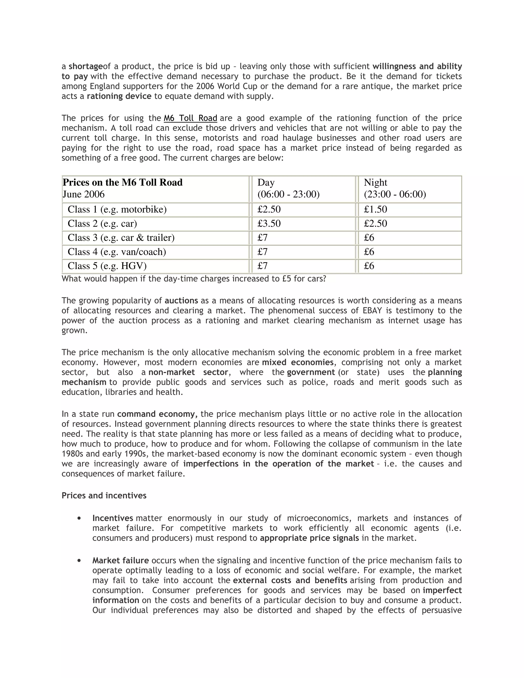 Economics - Price mechanism | PDF