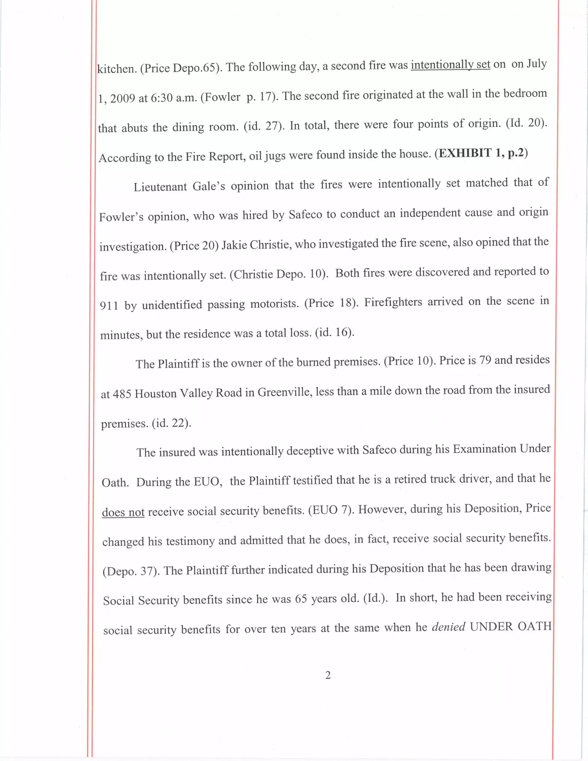 Motion For Partial Summary Judgment | PDF