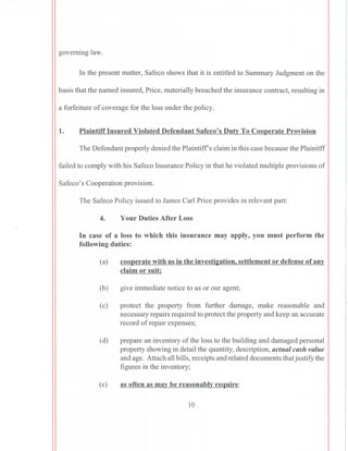 Motion For Partial Summary Judgment | PDF