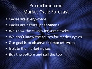 Market Cycle Forecast | PPTX