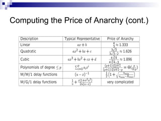 Price of anarchy is independent of network topology | PPT
