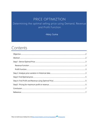 Price Optimization | PDF
