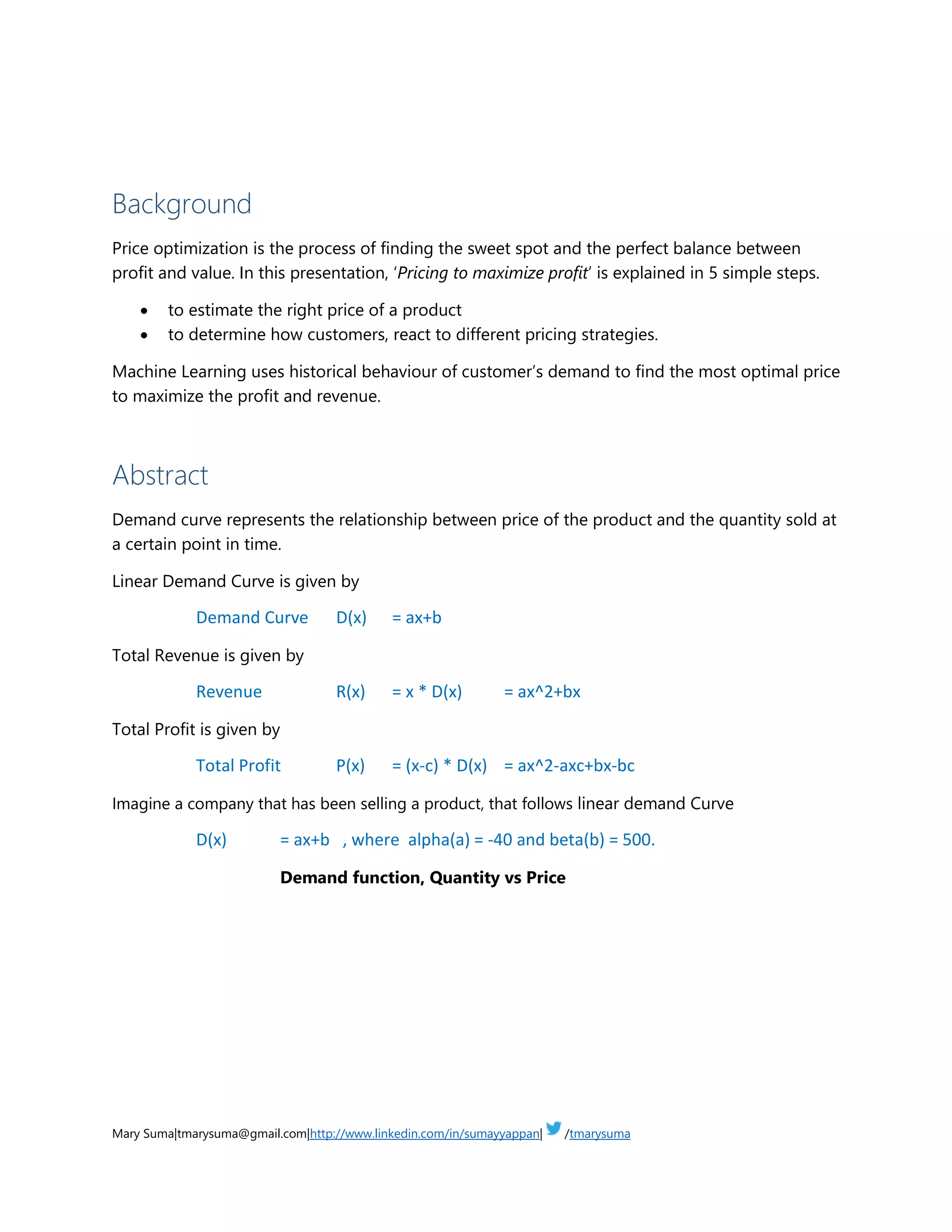 Price Optimization | PDF