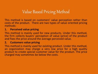 Price & pricing factors | PPTX