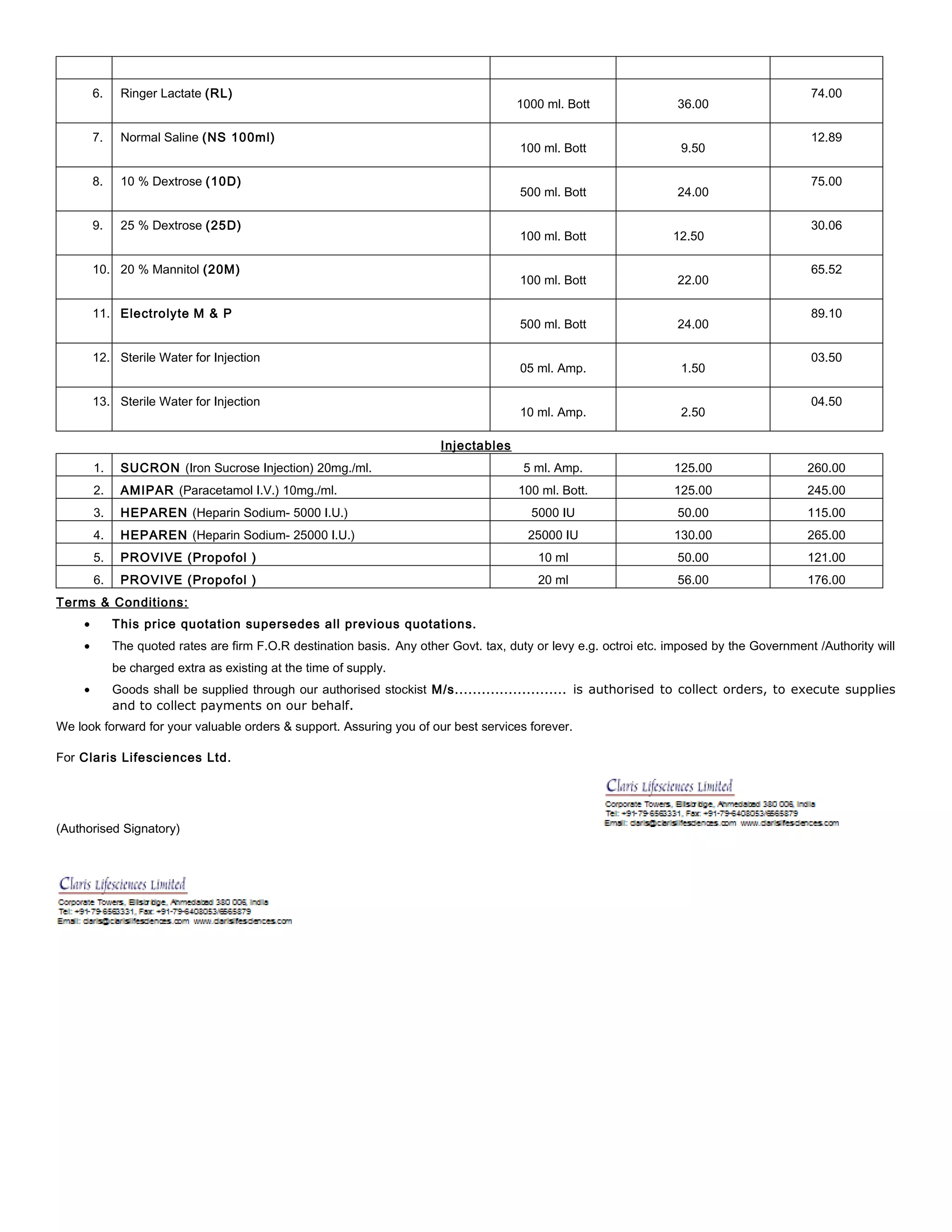 Price quaotation for batra hospital | DOC