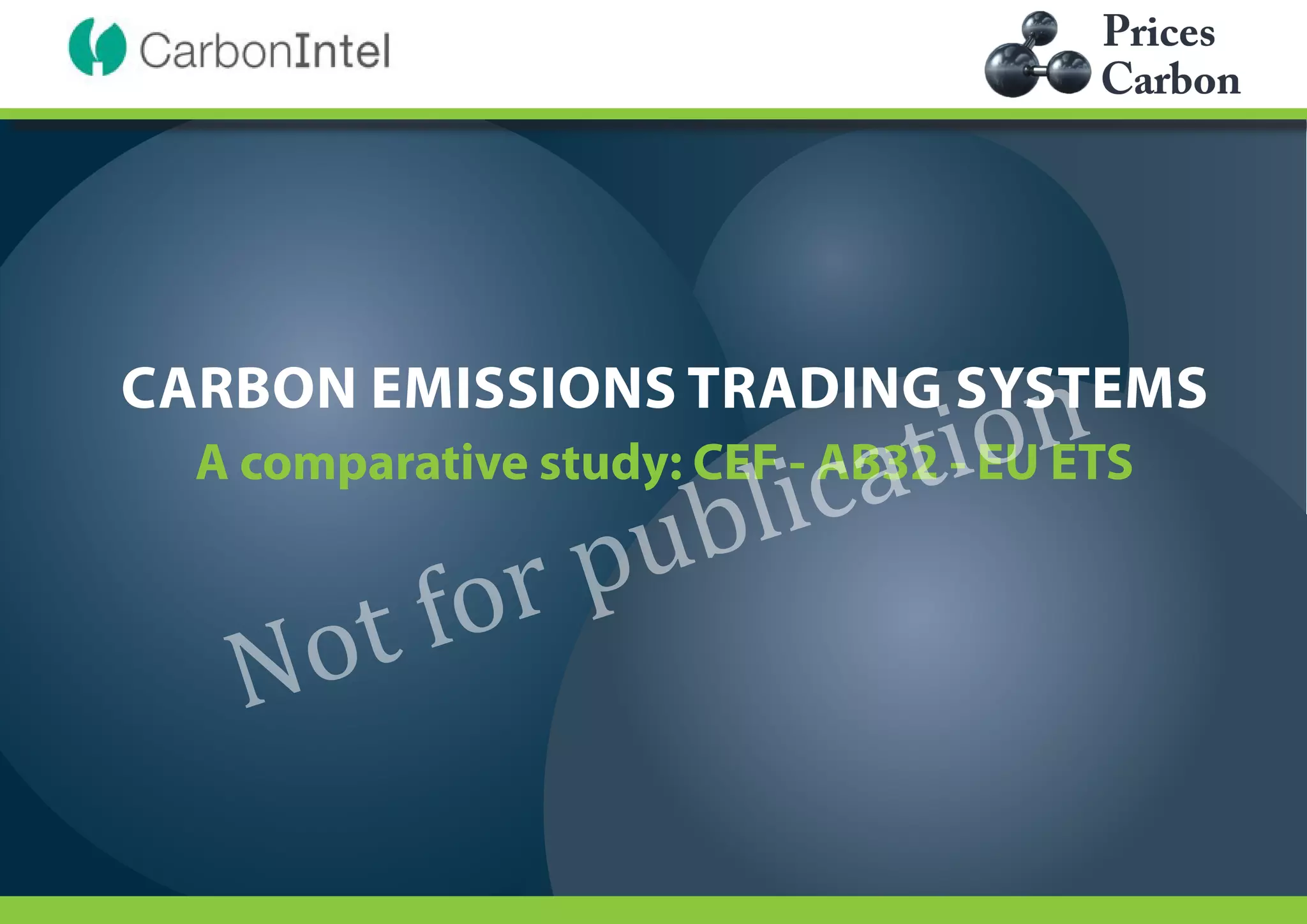 International ETS Comparison | PDF | Commodities | Economy