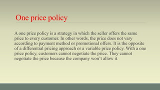 Price strategy | PPT