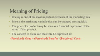 Price strategy | PPTX