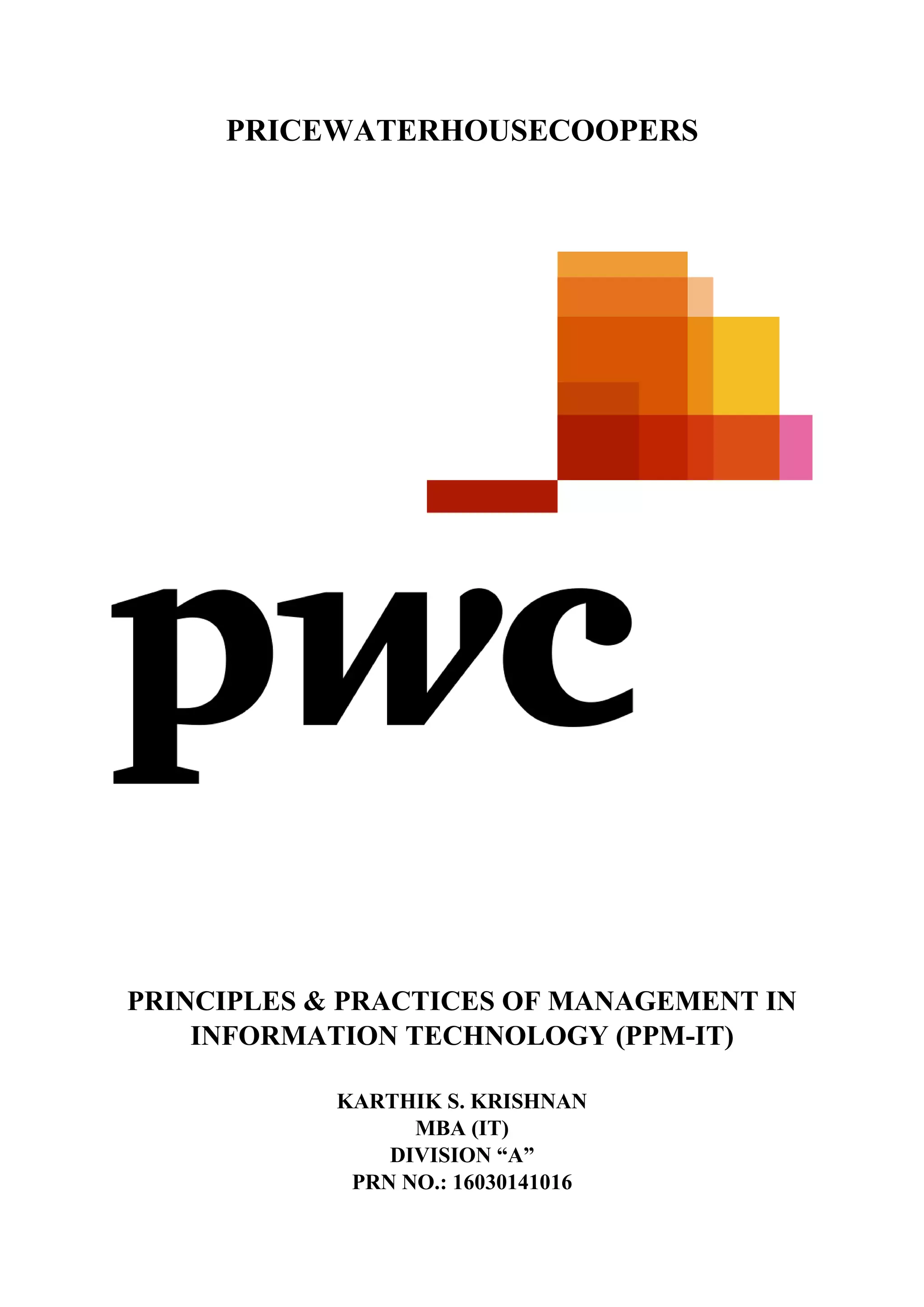 Business Case Study on PricewaterhouseCoopers (PwC) | PDF