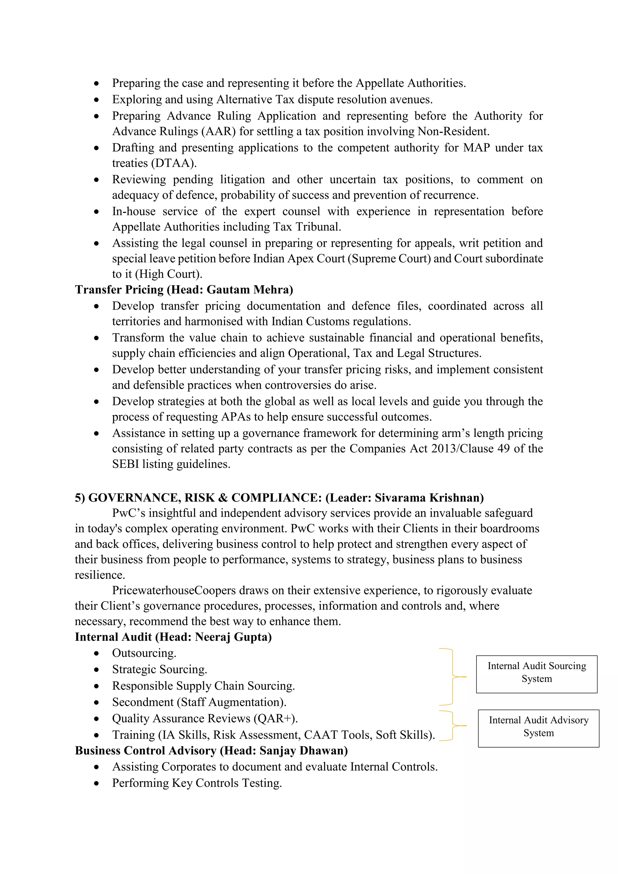 Business Case Study on PricewaterhouseCoopers (PwC) | PDF