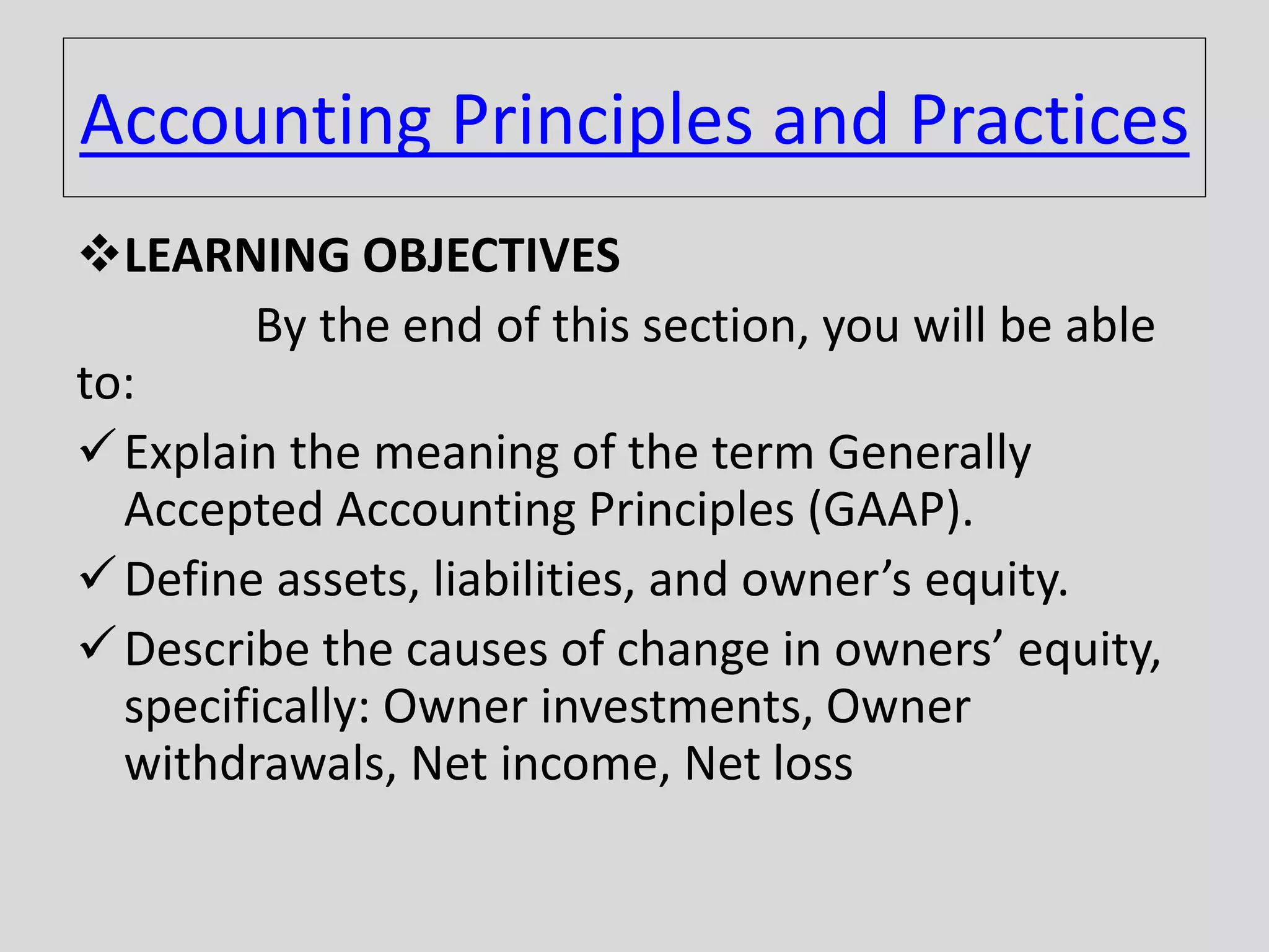 Principle Of Accounting | PPTX