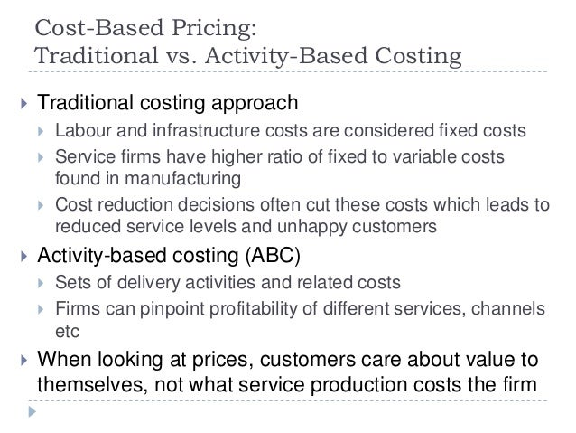 Traditional costing vs activity based costing - southwery