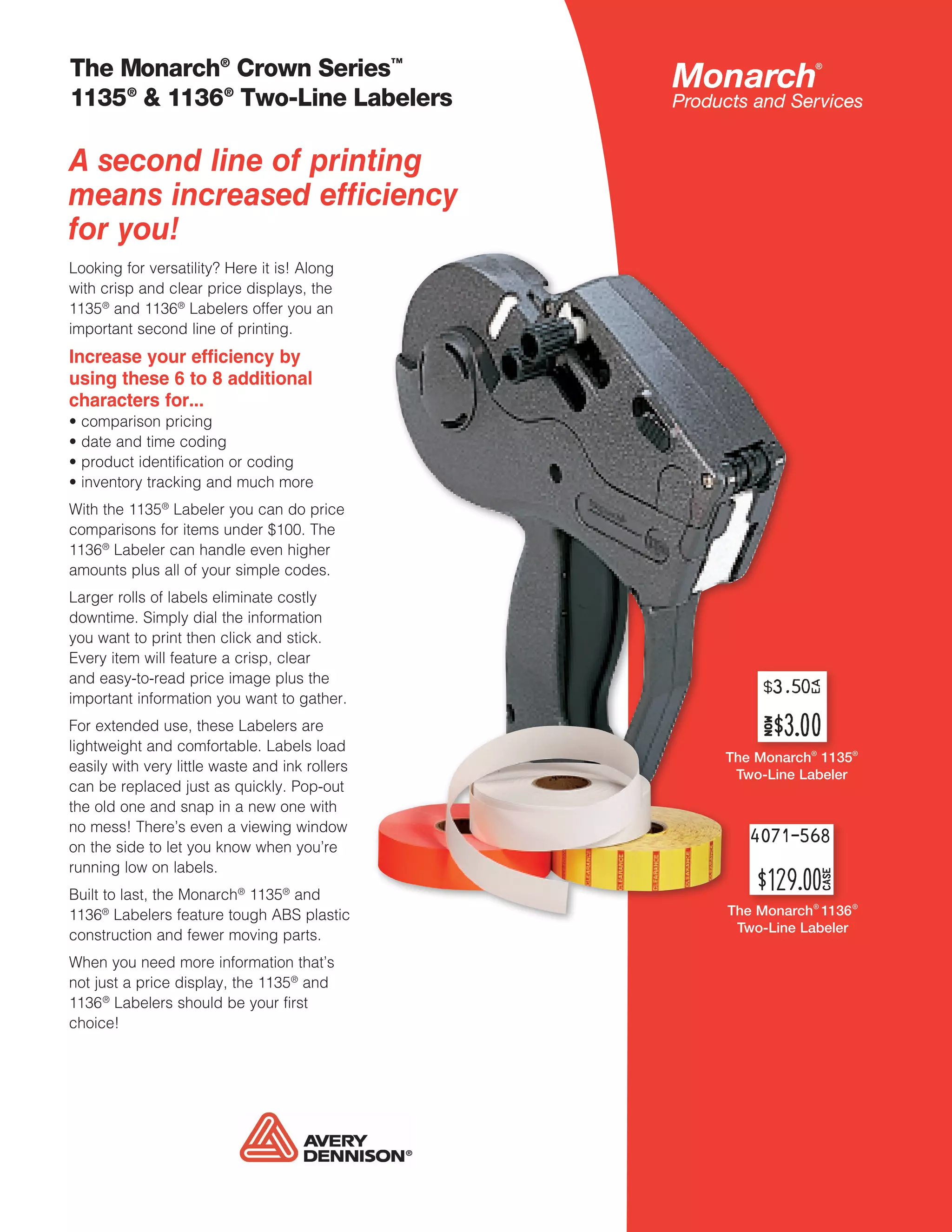 The Monarch 1135 Pricing gun [PricingGunsWorld.com] | PDF