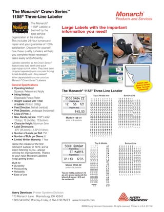 The Monarch 1158 Pricing gun [PricingGunsWorld.com] | PDF