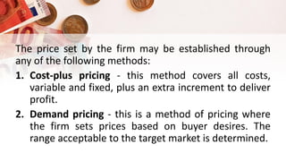 Price: Its Nature, Developing pricing strategy | PDF