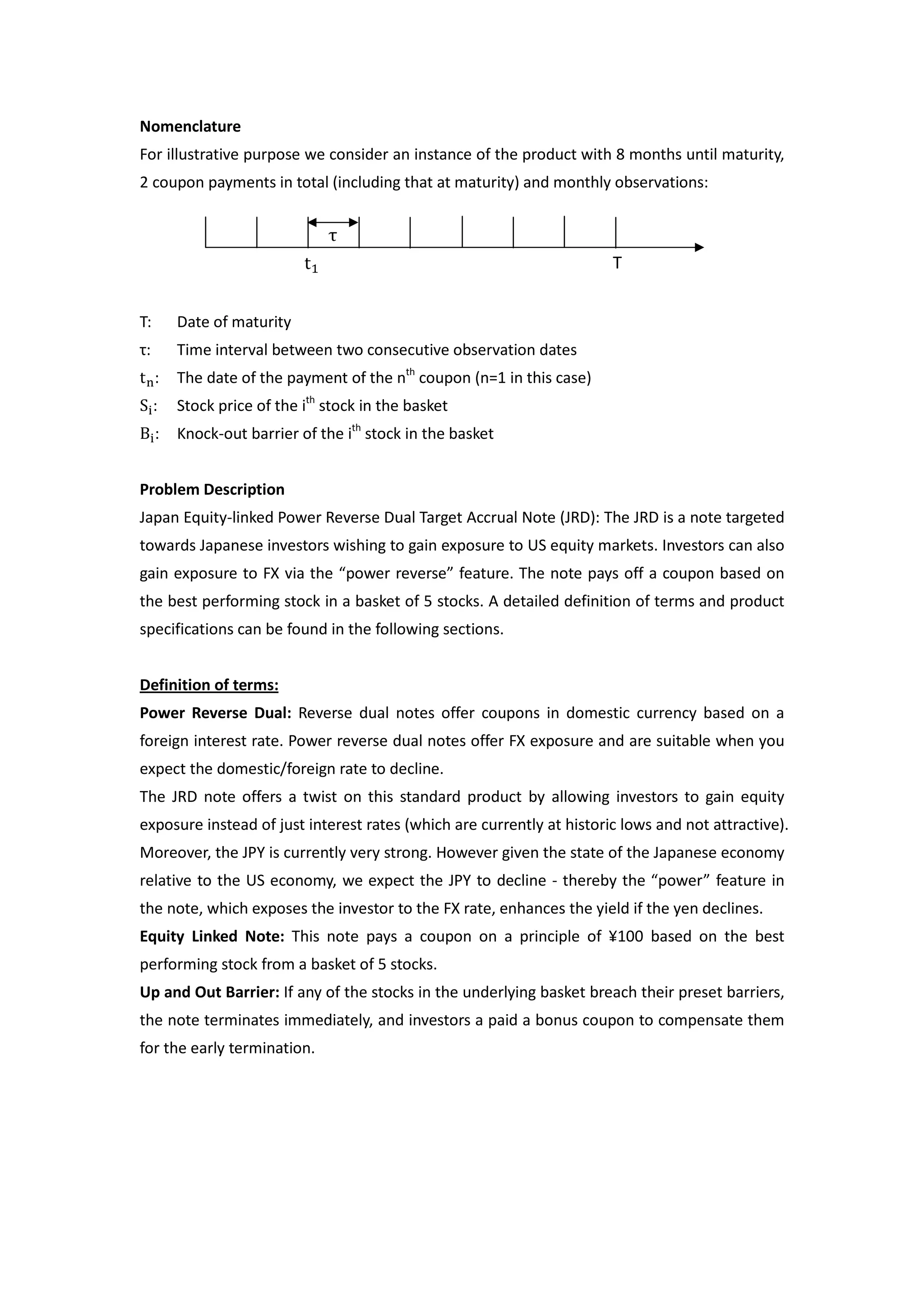 Pricing and hedging of japan equity linked power reverse dual note | PDF