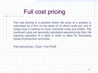Pricing approaches | PPT