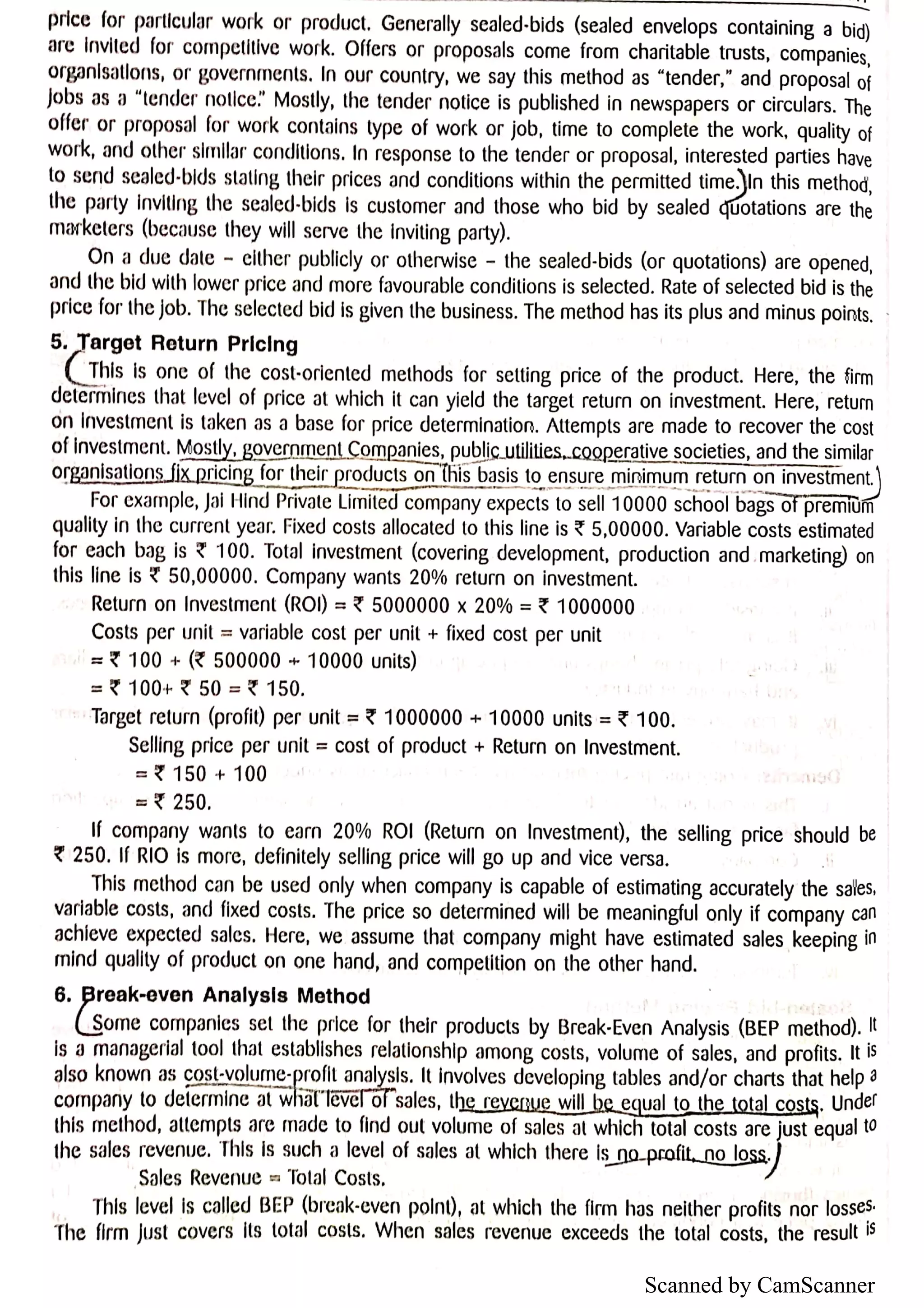 Pricing decisions: objectives and strategies-methods of pricing | PDF