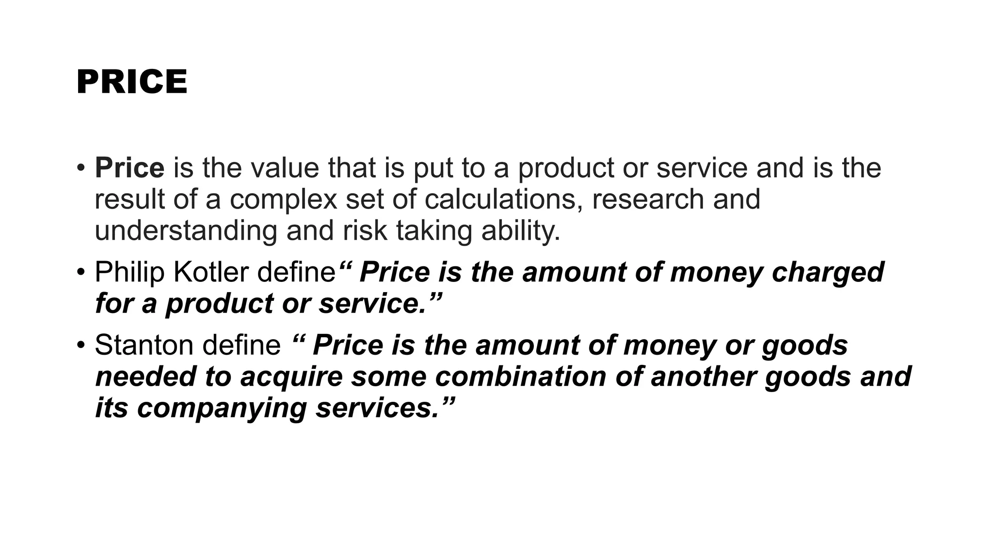 PRICING DECISIONS & FACTORS INFLUENCING PRICING DECISIONS | PPTX