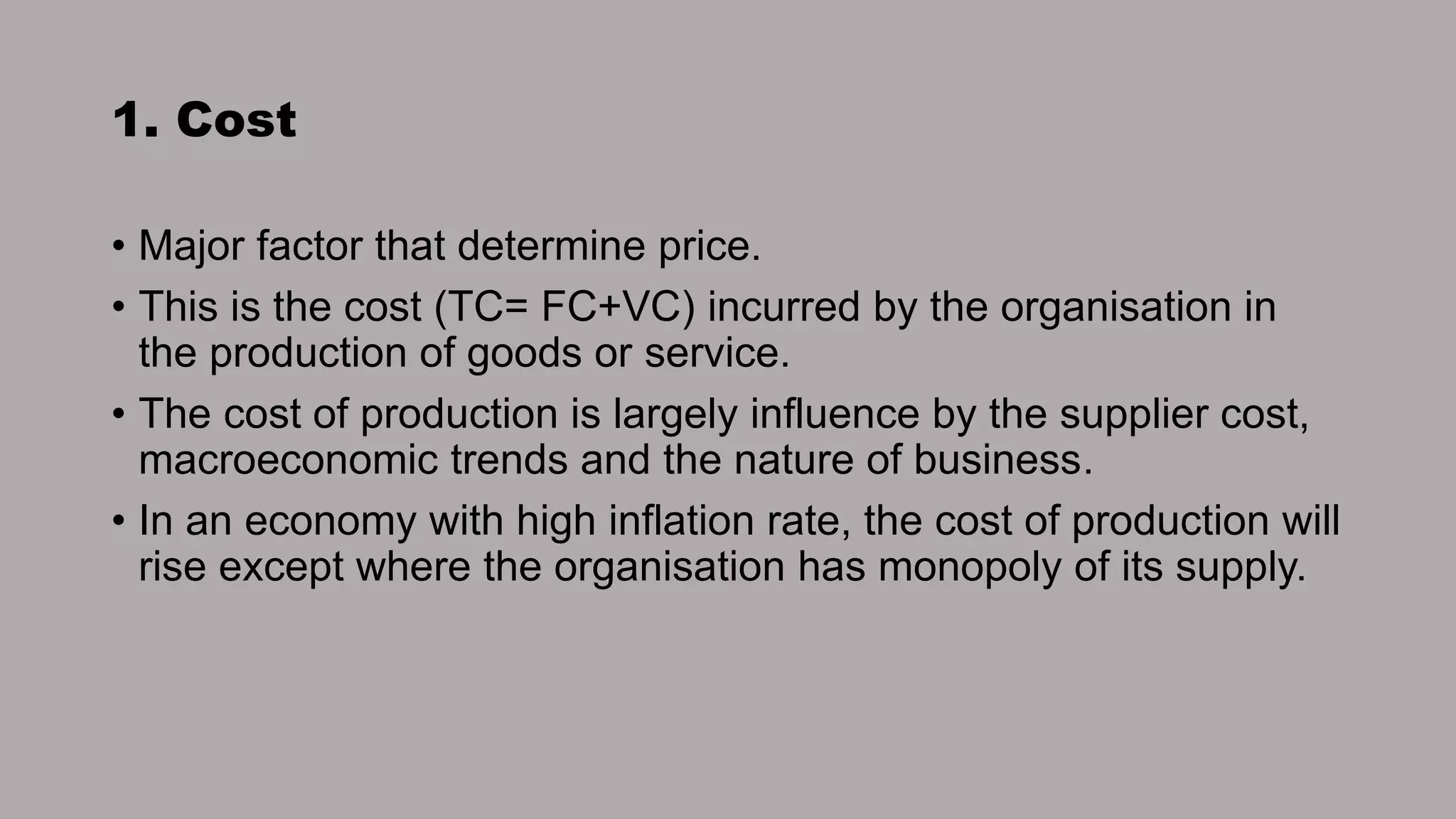 PRICING DECISIONS & FACTORS INFLUENCING PRICING DECISIONS | PPTX