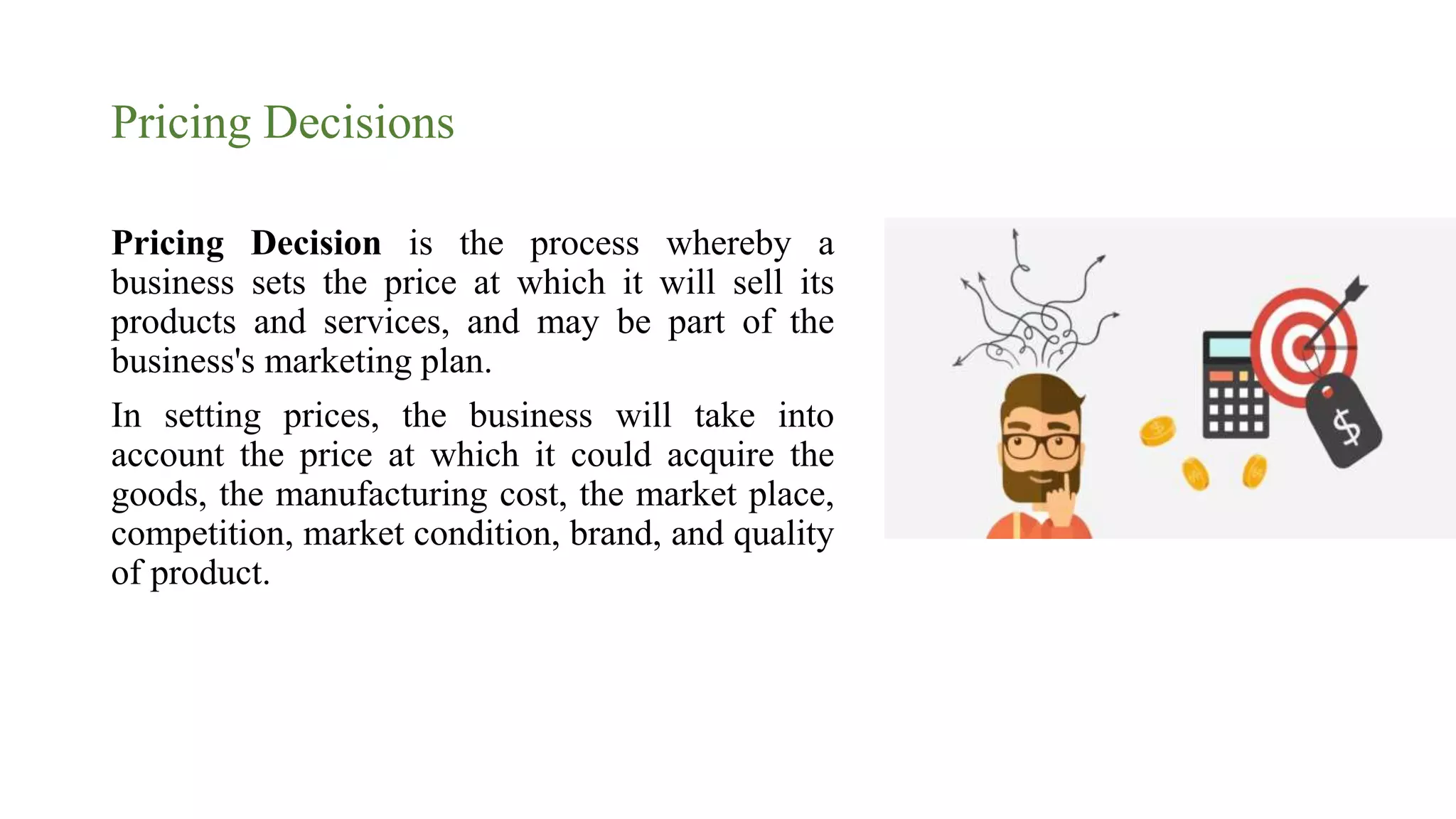 Pricing decision | PPTX
