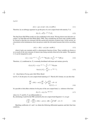 Pricing interest rate derivatives (ext) | PDF