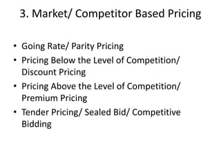 Pricing methods | PPTX