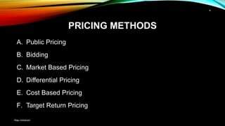 Pricing methods | PPT