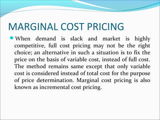Pricing methods 1 2003 | PPT
