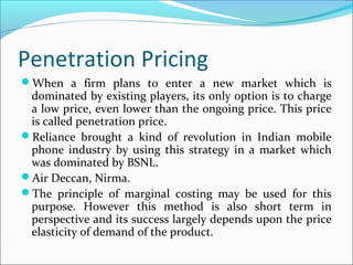 Pricing methods 1 2003 | PPT