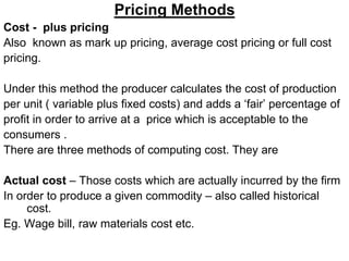 Pricing methods | PPT