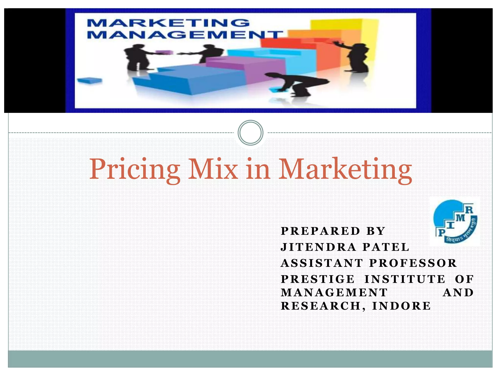 Pricing mix in marketing | PPTX