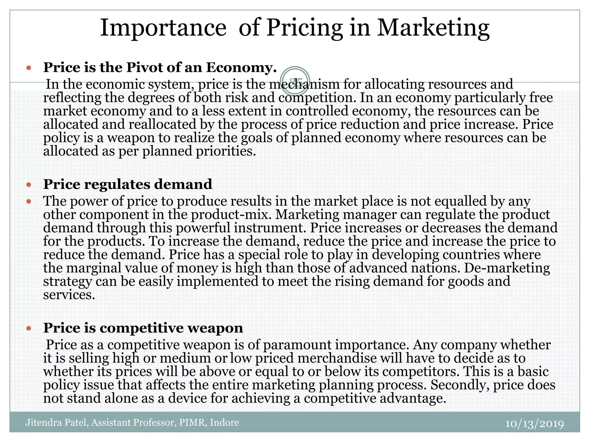 Pricing mix in marketing | PPTX