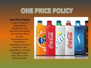 Pricing policies and strategies examples | PPTX