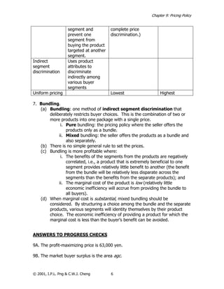 Pricing policy | PDF