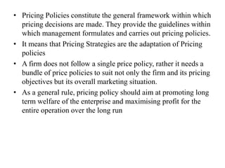 Pricing policy | PPTX