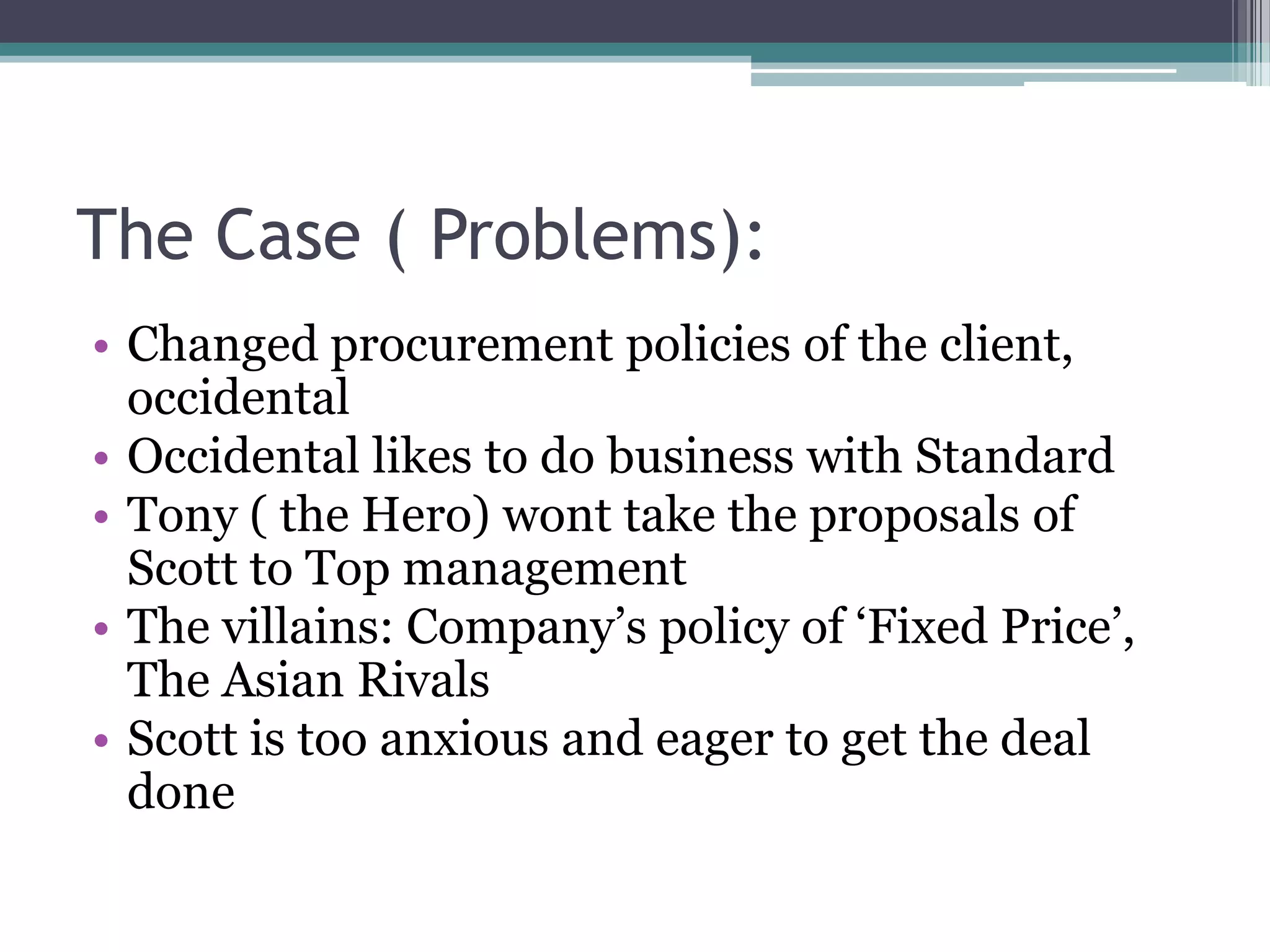 Pricing predicament solution tony case | PPTX