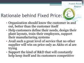 Pricing predicament solution tony case | PPTX