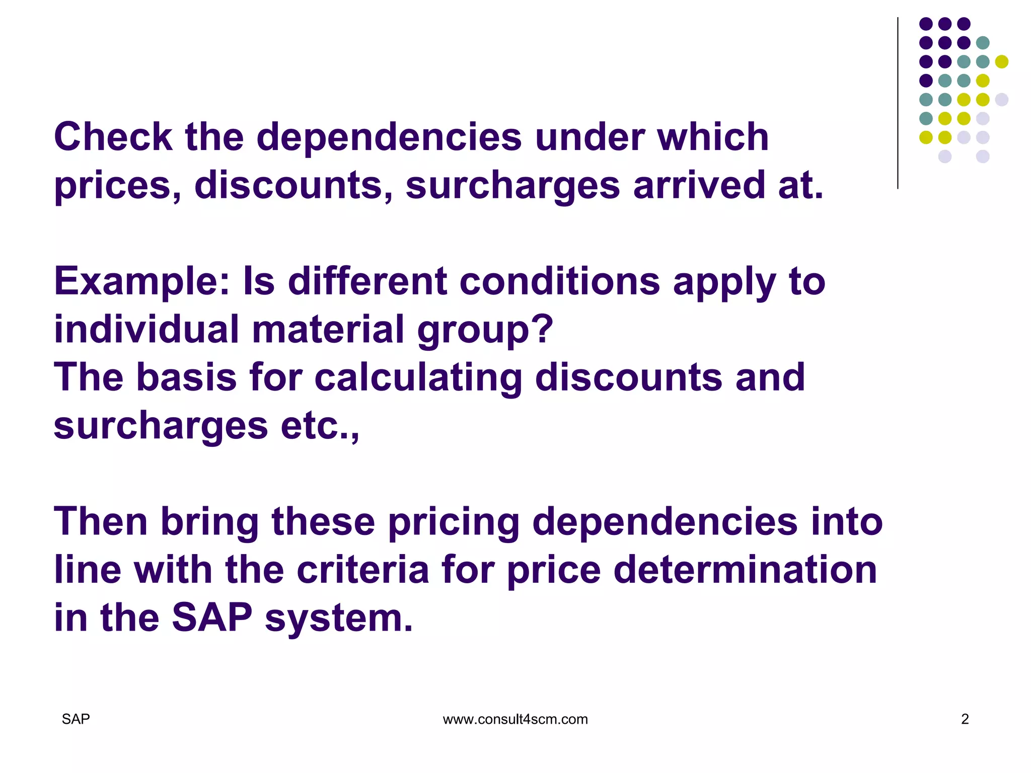 Pricing Procedure For Purchase Order | PPT