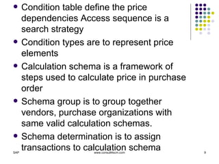 Pricing Procedure For Purchase Order | PPT
